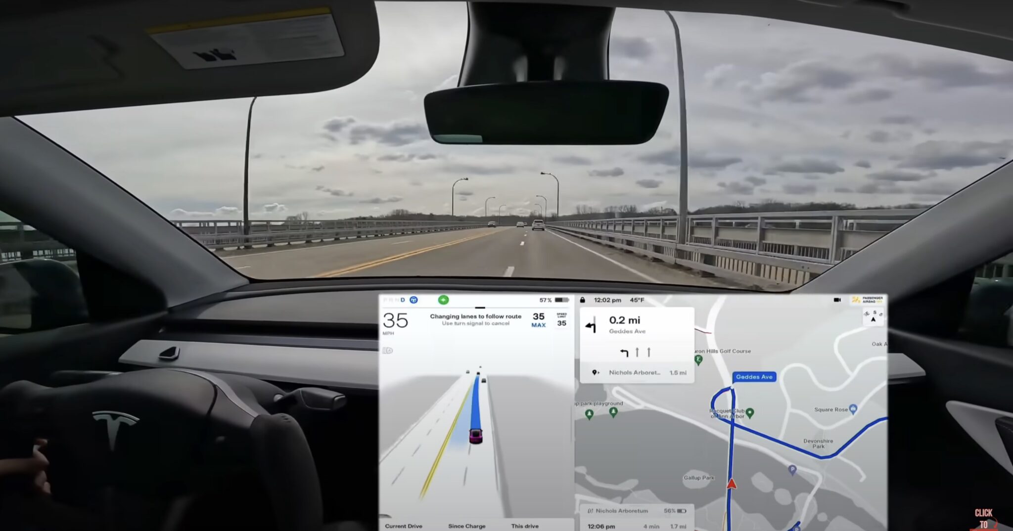 VIDEO - Voici une vidéo impressionnante en mode conduite autonome Tesla